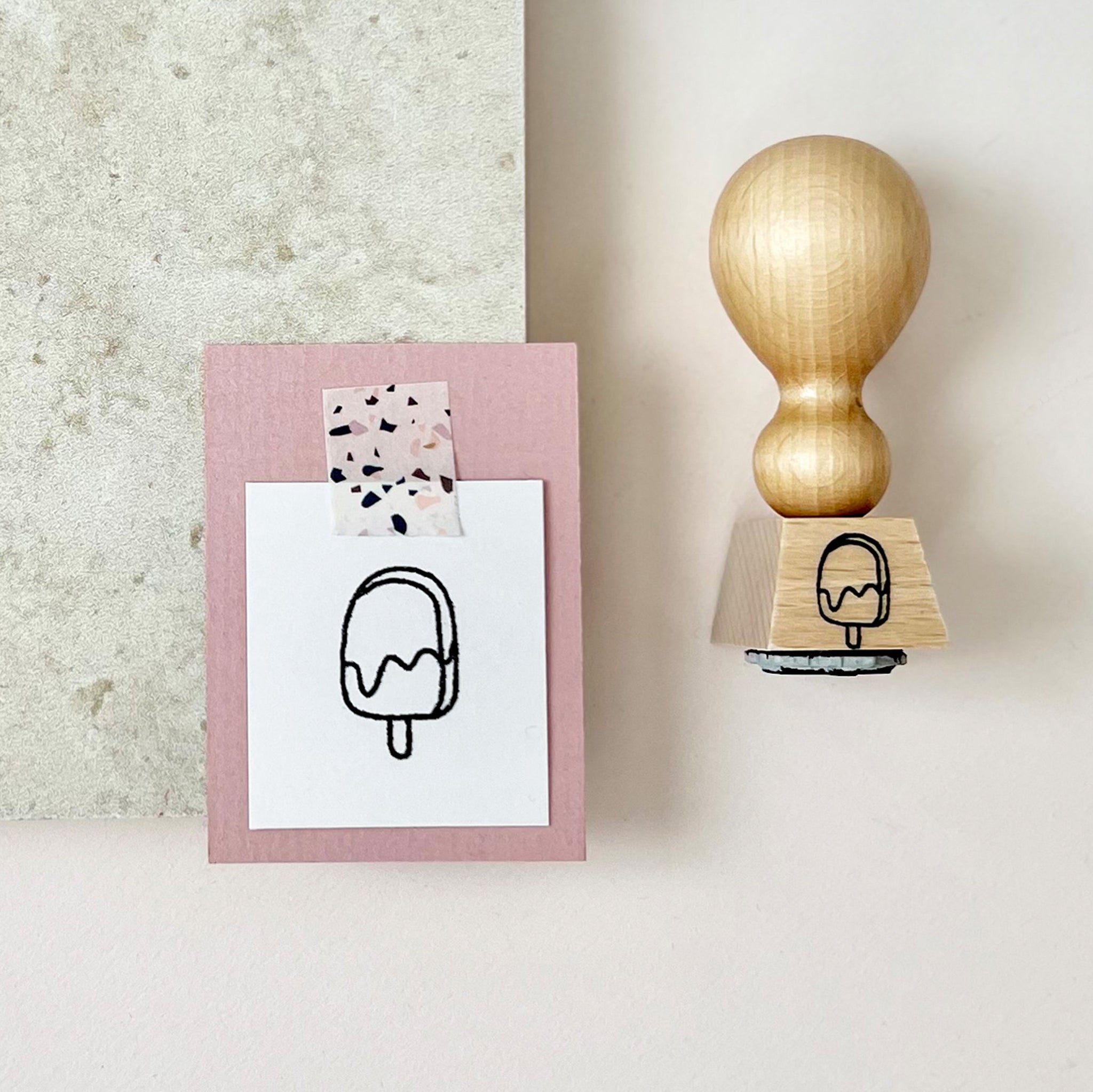 Stempel Eis am Stiel | Stempel für Gutschein